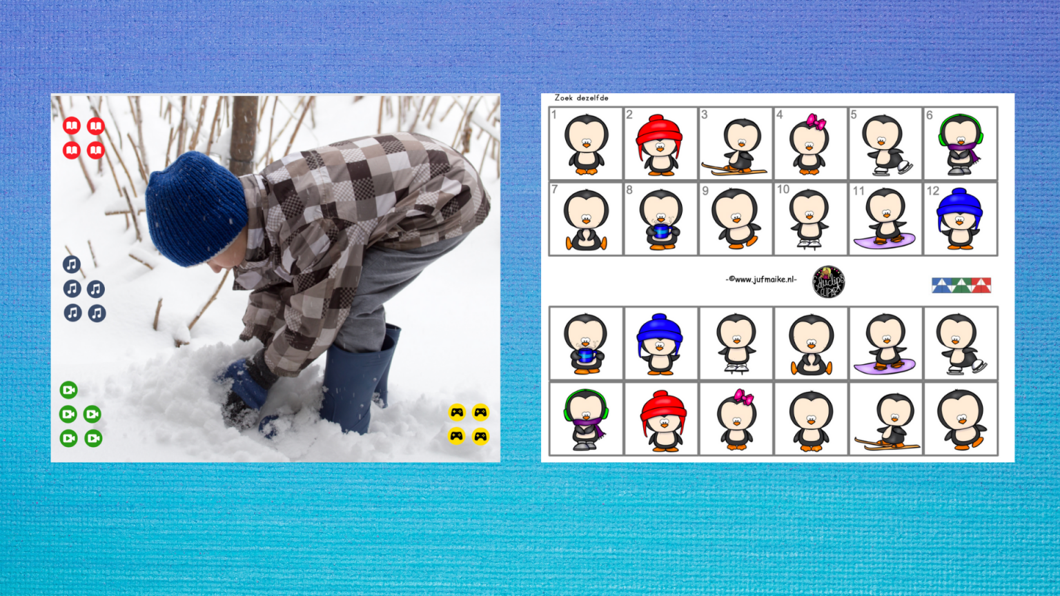 Praatplaten winter en Mini Loco Winter - Juf Maike