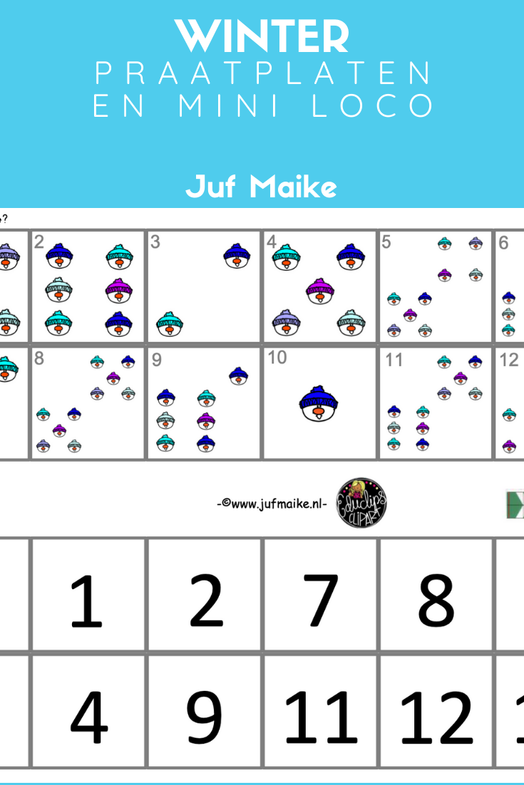 Praatplaten winter en Mini Loco Winter - Juf Maike