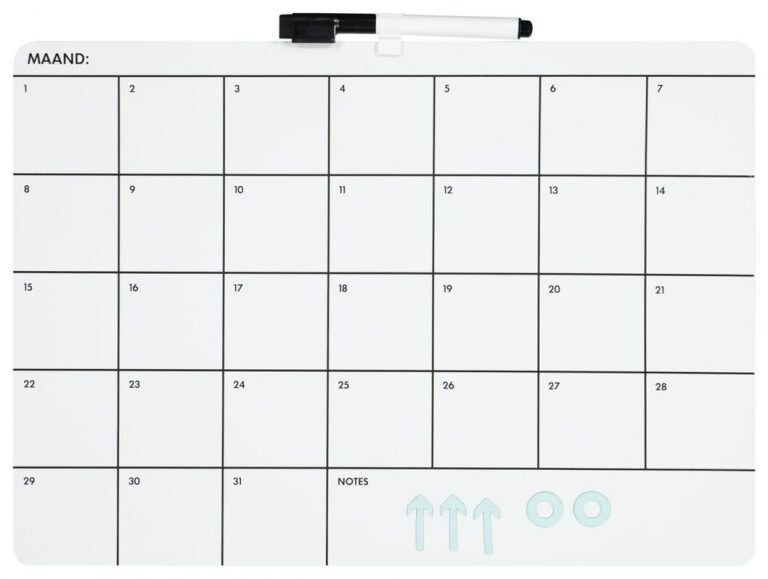 Dagplanning kind thuis - Juf Maike