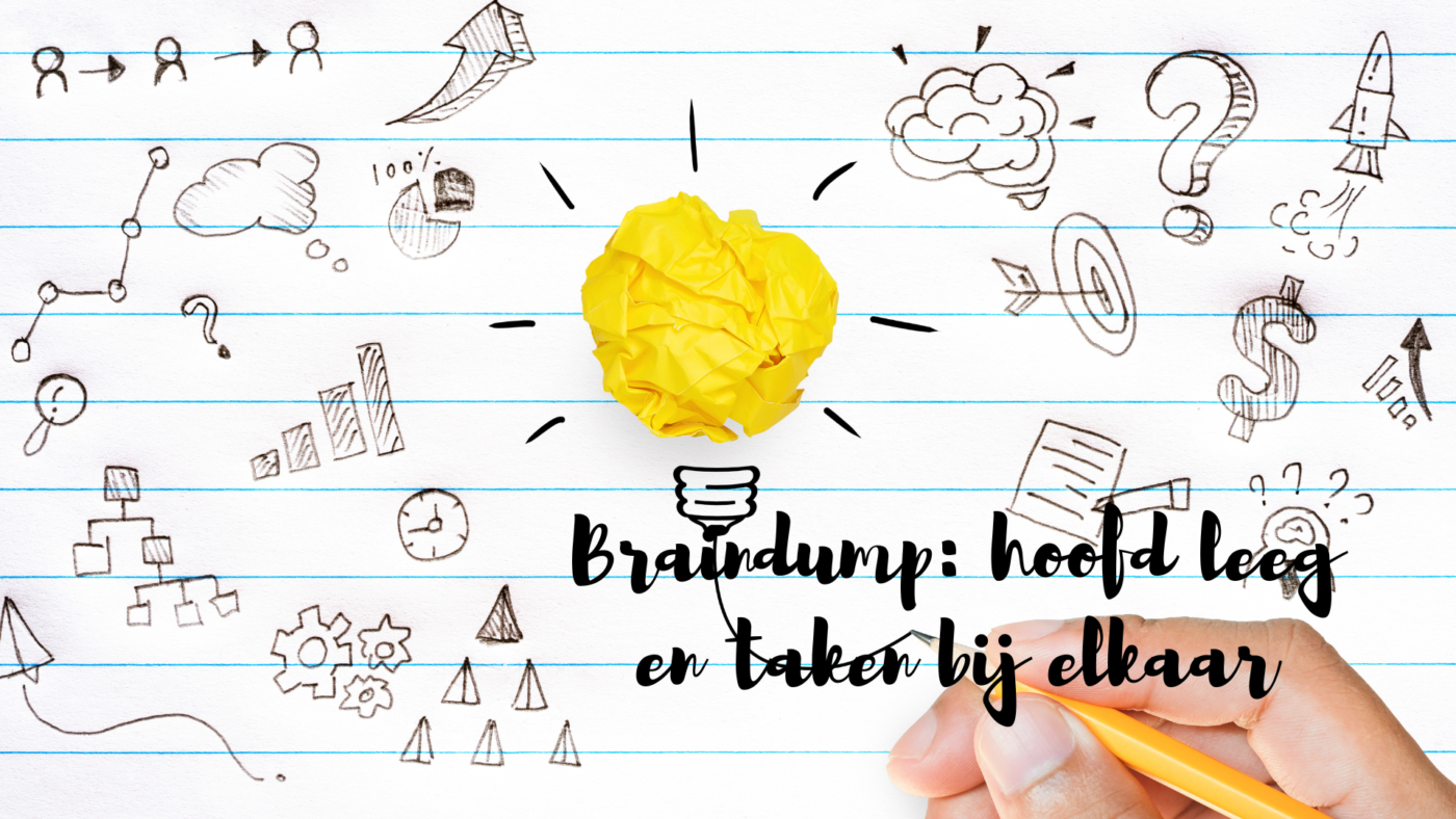 Braindump: hoofd leeg en taken bij elkaar - Juf Maike