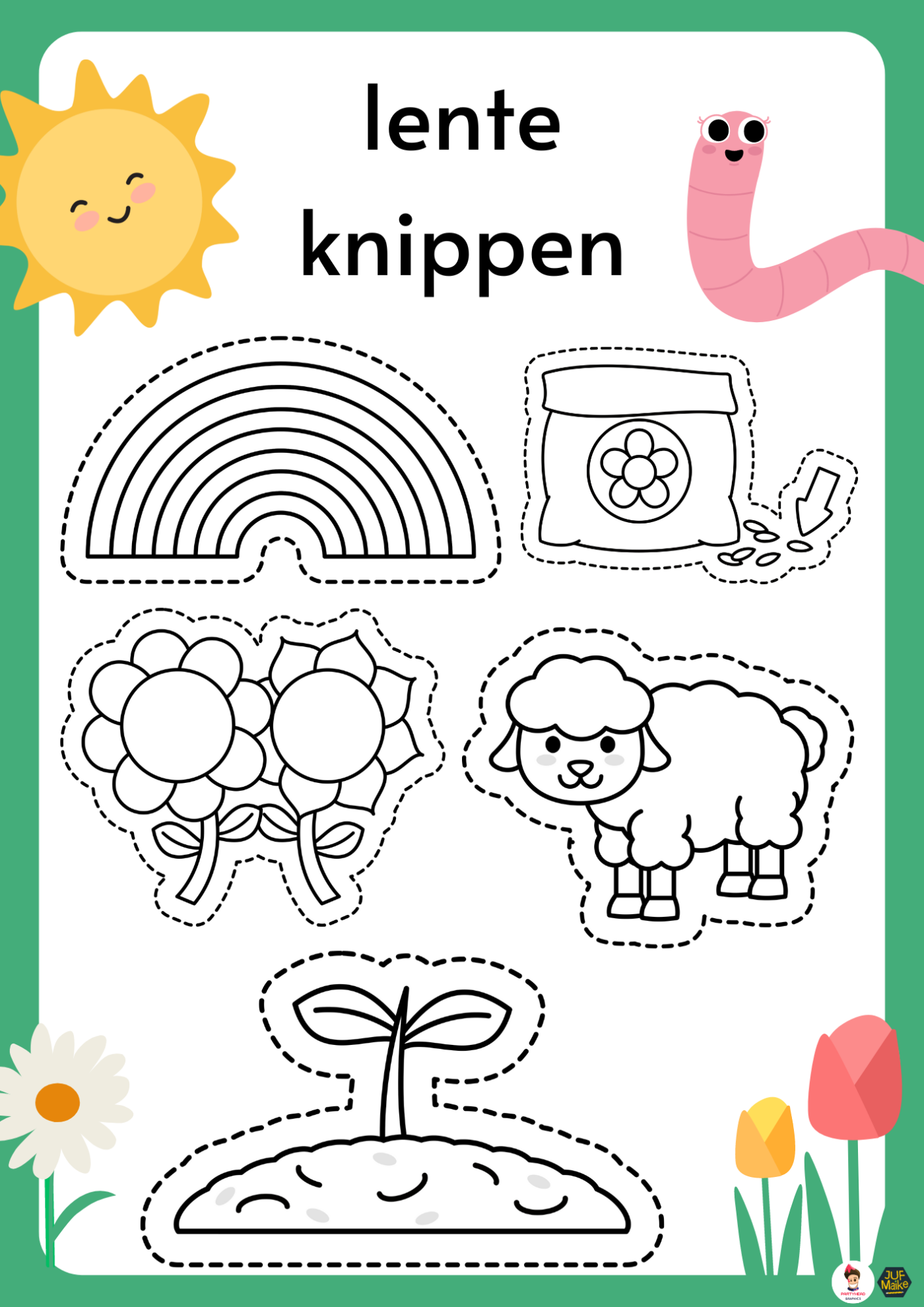 Fijne motoriek lente - Juf Maike