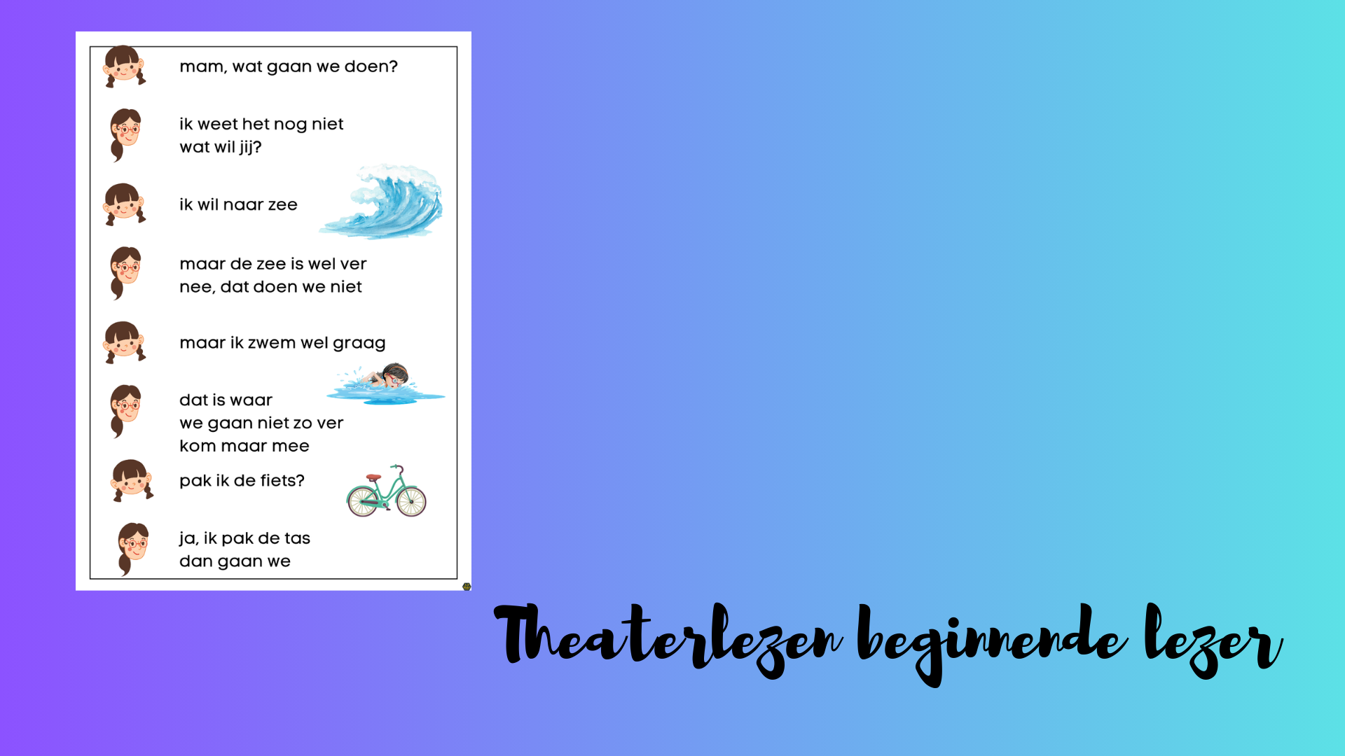 Theaterlezen of toneellezen - Juf Maike