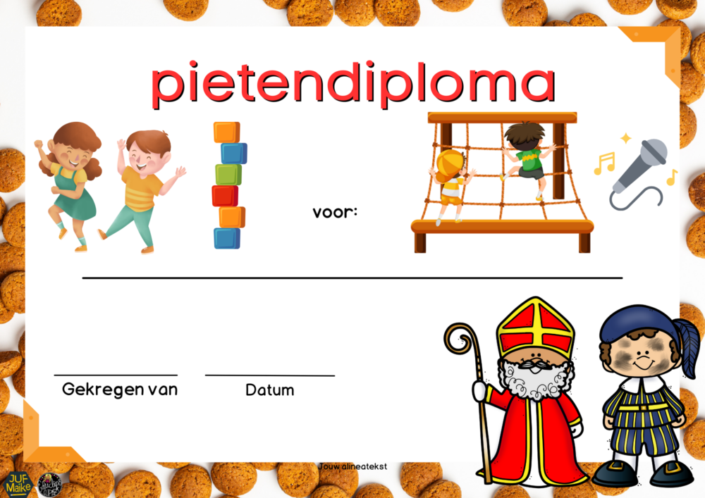 Sinterklaas vieren met spel opdrachten - Juf Maike
